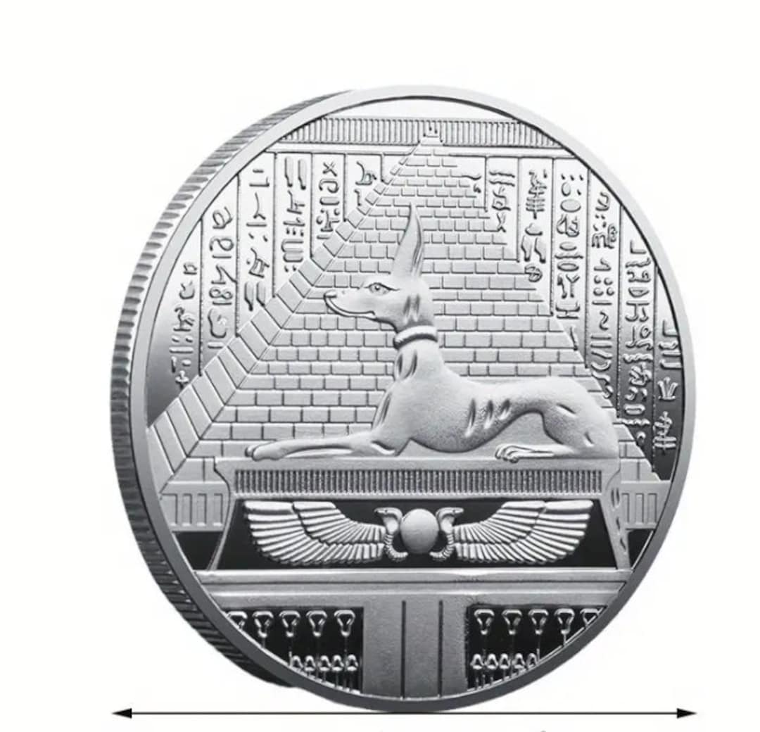 Ancient Egyptian Pharaoh Metal Commemorative Coins - Etsy