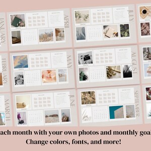 2023 Desktop Wallpaper Organizer Editable Bundle Monthly Goals Mac ...