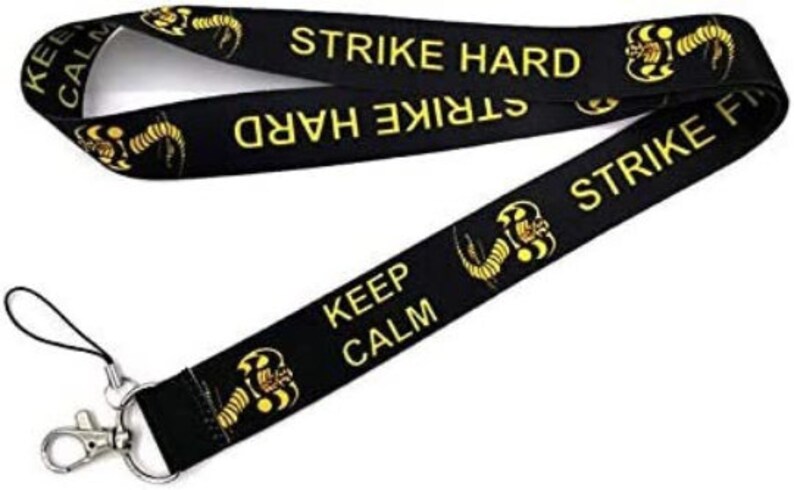 Cobra Kai Lanyard Key Chain ID Badge Holder Karate Kid Snake Gift ...