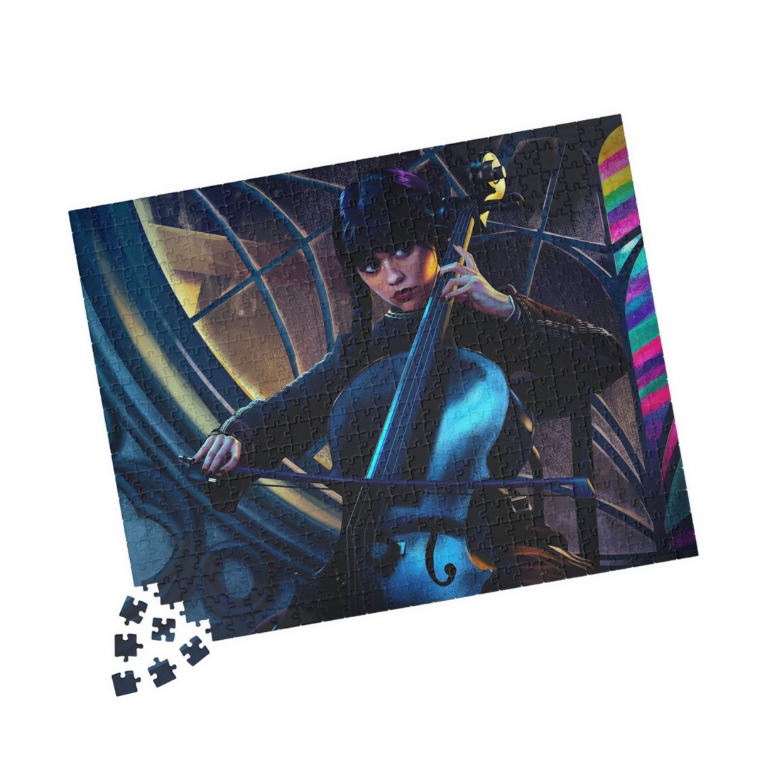 Wednesday Addams Chelo Puzzle 110/520pcs - Etsy