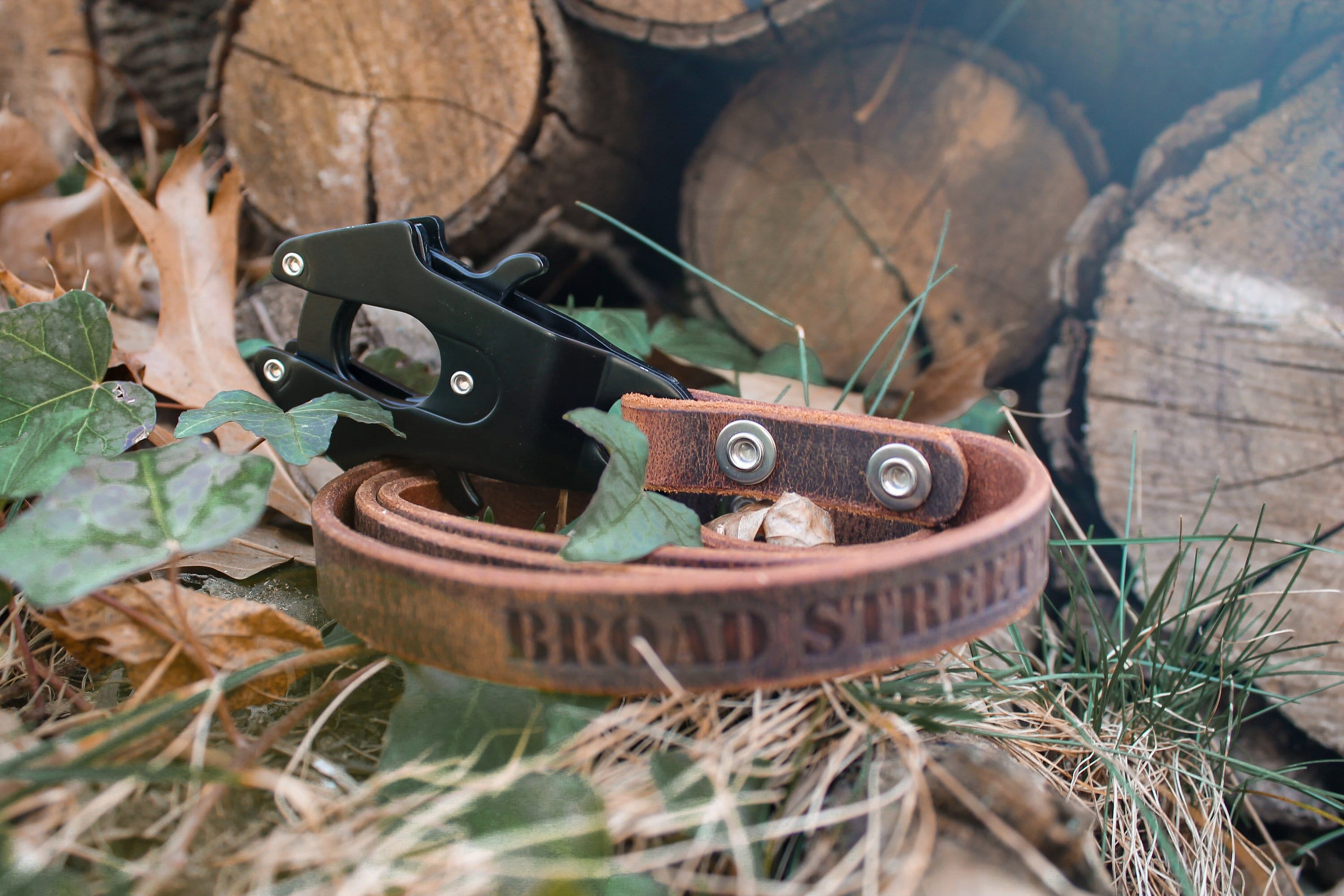 Leather Leash With Frog Clip 3' Leather Dog Leash K9 Training Lead Frog ...