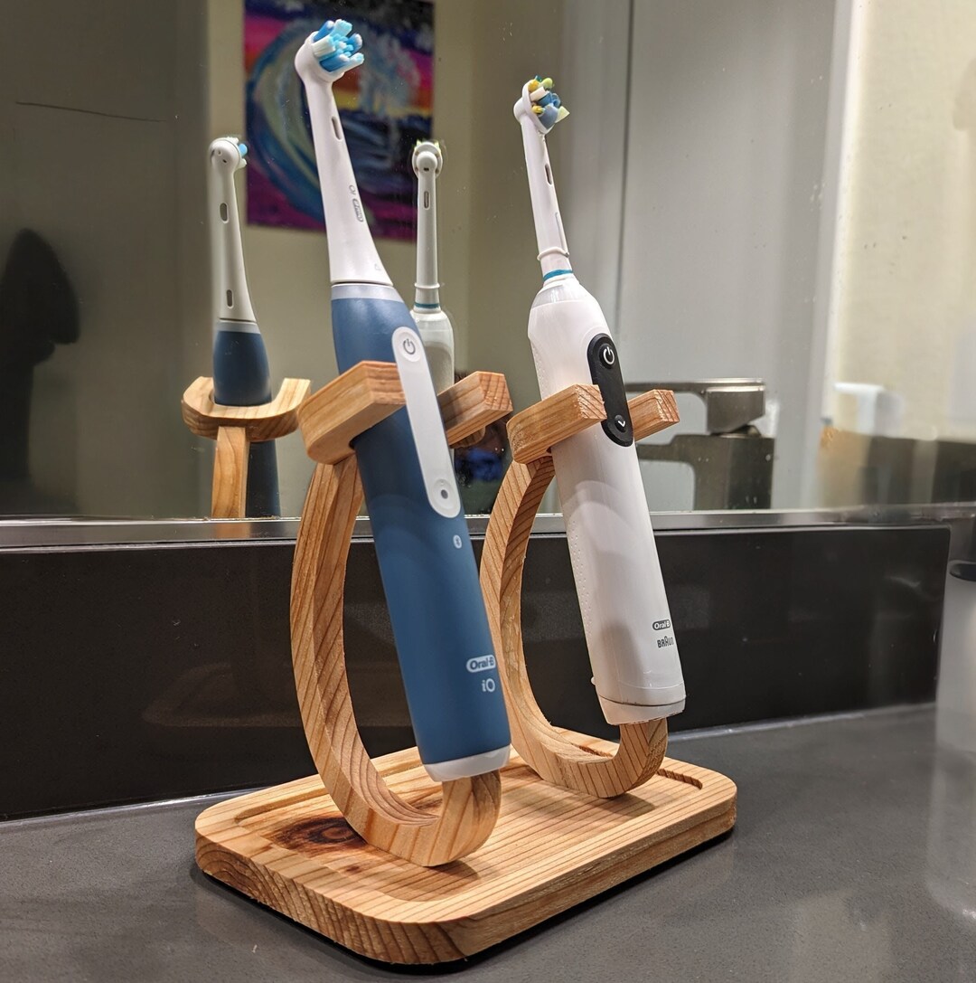 Cedar Wood Toothbrush Holder or Bathroom Organizer - Etsy