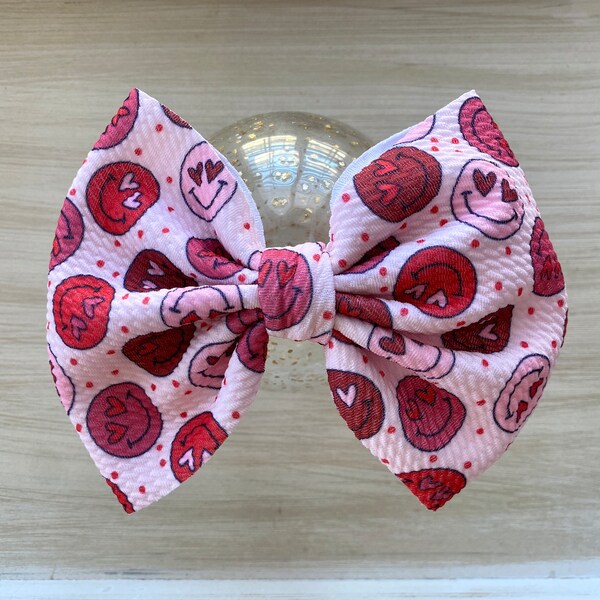 Smiley Face Bow - Etsy