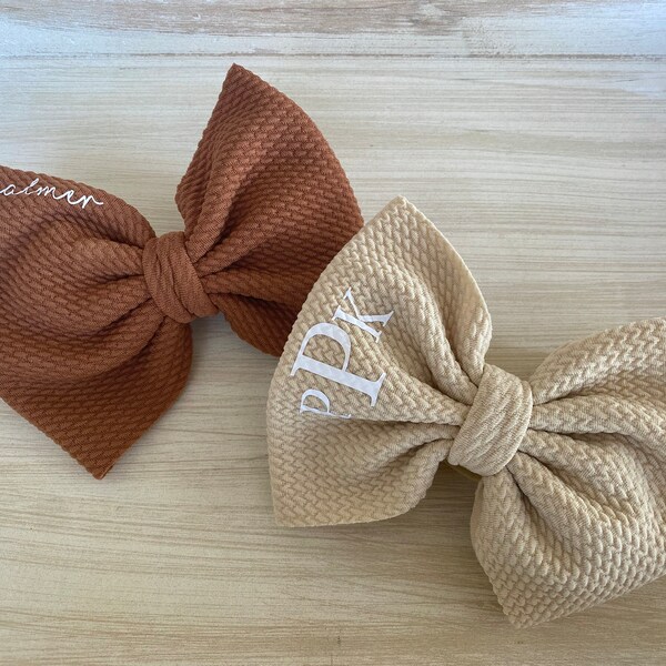Bows With Initials - Etsy