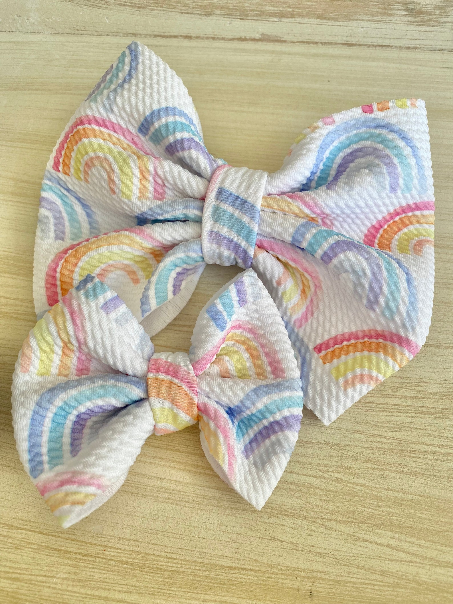 Boho Rainbow Hair Bow Boho Rainbow Baby Nursery Boho Rainbow - Etsy