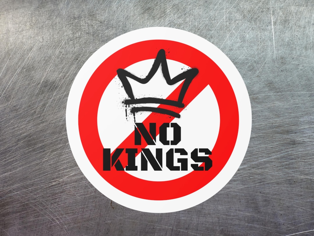 Rebellious Vinyl Stickers, No Kings Design - Laptop Decals, Water ...