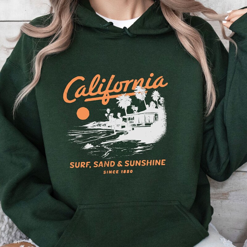 California Hoodie - Etsy