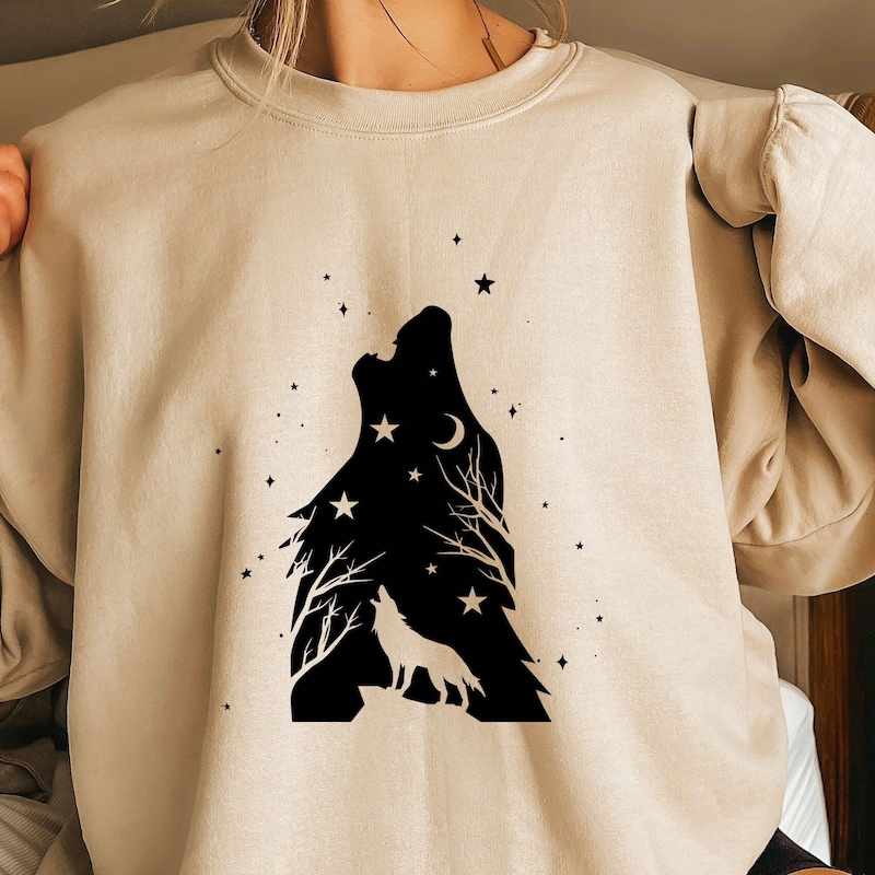 Wolf Shirt - Etsy