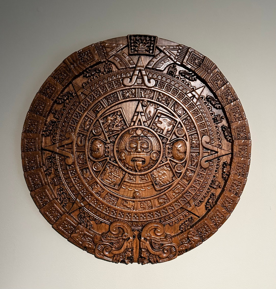 Aztec Wood Carving - Etsy