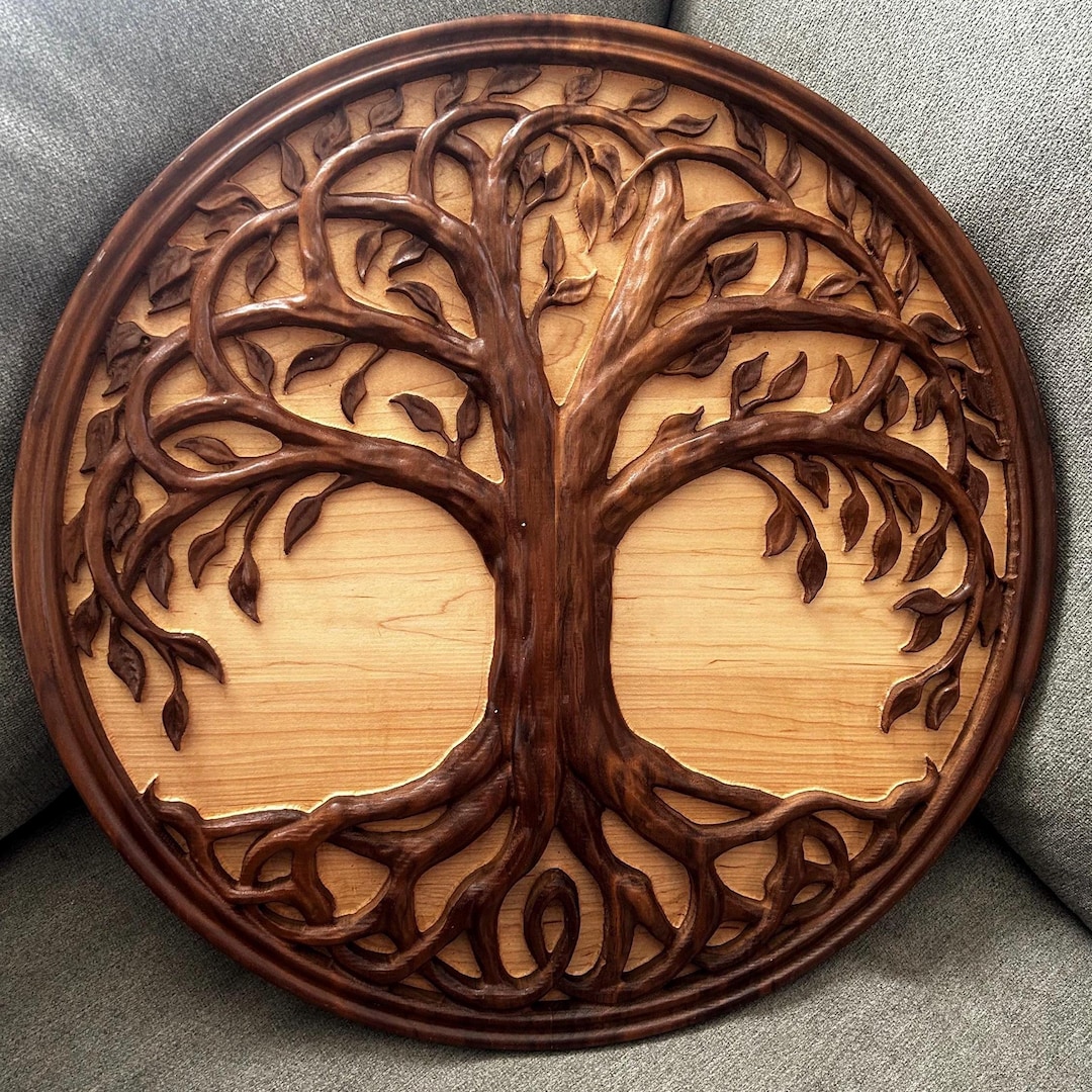 Tree of Life Maple and Walnut Wood - Etsy