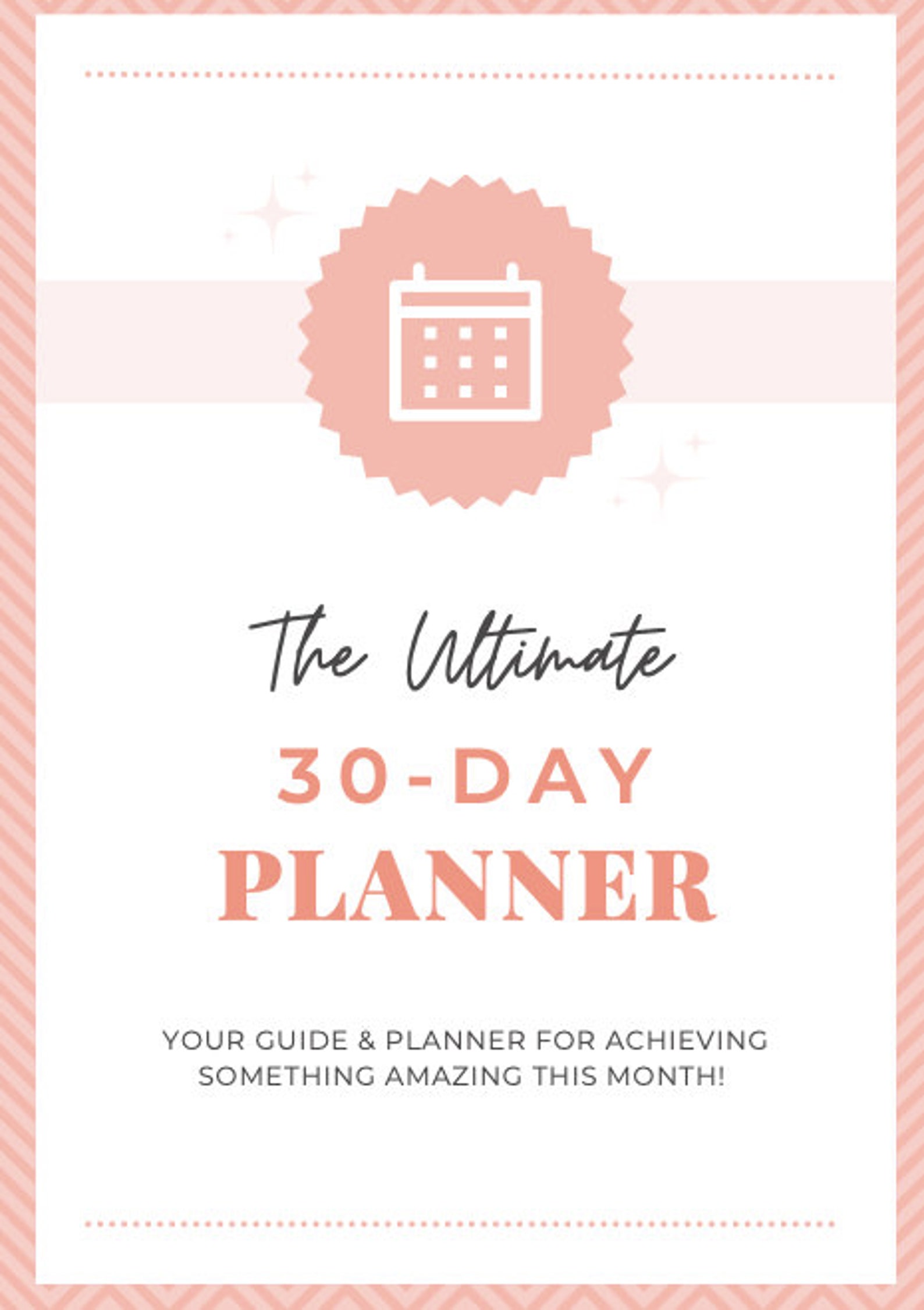 Ultimate 30 Day Planner Printable, Daily to Do List, Weekly Planner ...