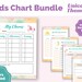Kids Chart Bundle - Unicorn Themed | Printable Checklists Including ...