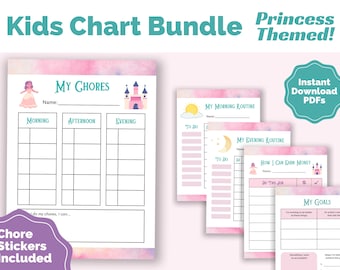 Kids Chart Bundle Camo Themed Printable Checklists Including Chore ...