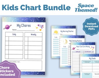 Kids Chart Bundle Camo Themed Printable Checklists Including Chore ...