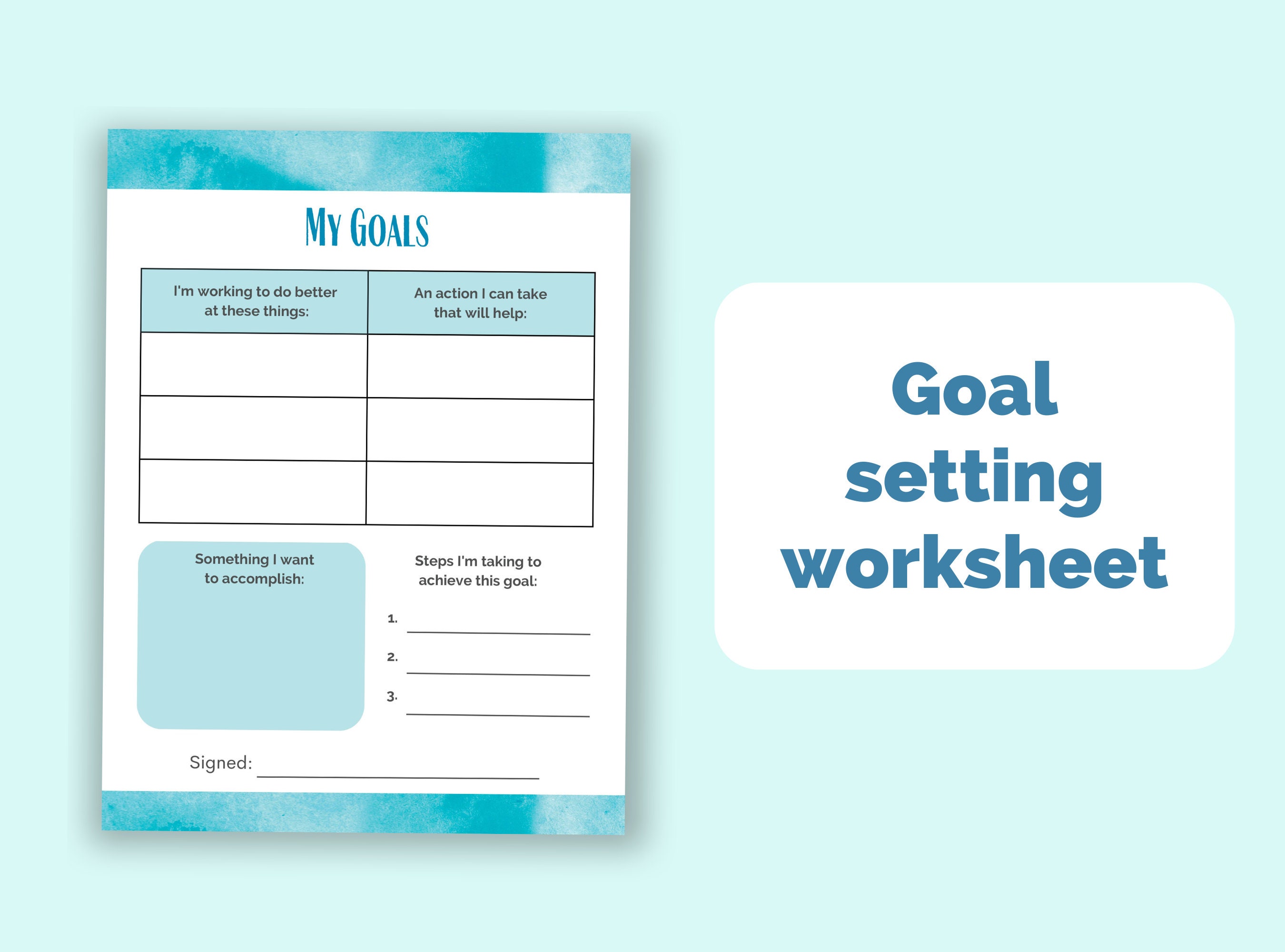 Kids Chart Bundle Ocean Themed Printable Checklists Including Chore ...