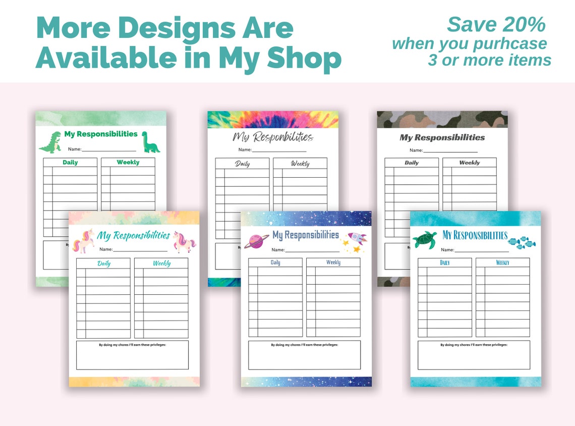 Kids Chart Bundle - Princess Themed | Printable Checklists Including ...