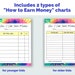 Kids Chart Bundle - Tie Dye Themed | Printable Checklists Including ...
