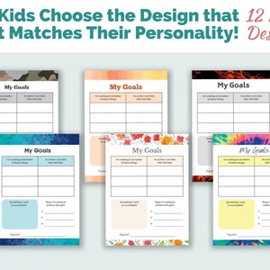 Kids Goal Setting Worksheet | Printable PDF Download to Help Kids Set ...