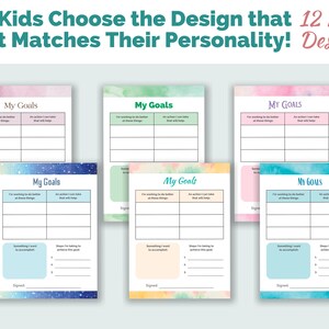 Kids Goal Setting Worksheet | Printable PDF Download to Help Kids Set ...
