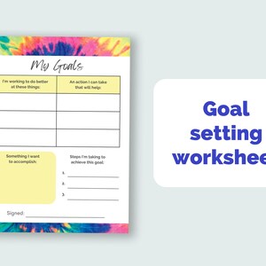 Kids Chart Bundle - Tie Dye Themed | Printable Checklists Including ...