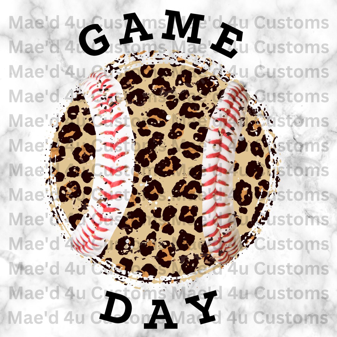 Game Day Png, Leopard Baseball Png, Baseball Png, Baseball Mom Png ...