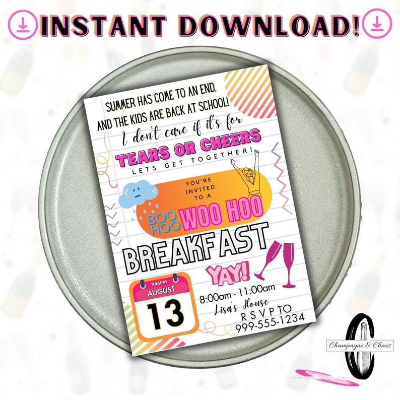 Tears or Cheers // Back to School // Moms Breakfast // Boohoo Woohoo ...