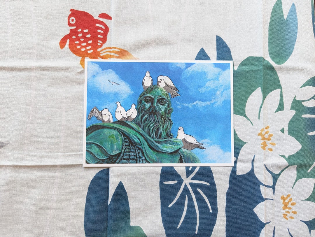 Art Print Statue Outside Ingary Castle Howl's Moving Castle Studio ...