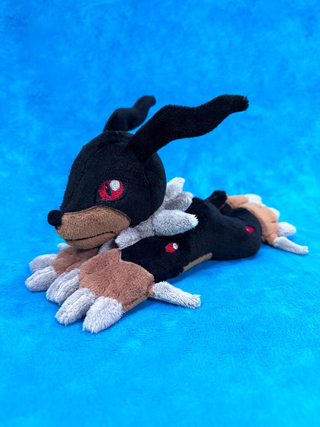 Digital Monster Doberman Dog Plush Floppy - Etsy