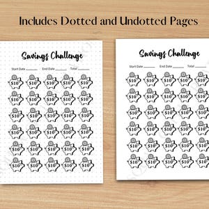 Printable Savings Journal Page -bujo Bullet Journal Money Tracker ...