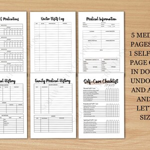 Premade JOURNAL BUNDLE Printable Pages Undated Bujo Planner - US Letter ...