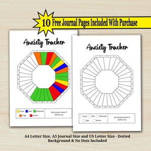 Anxiety Tracker Printable Journal Page Mental Health Bujo Habit Tracker ...