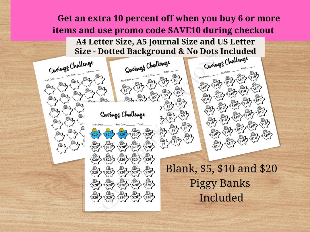 Printable Savings Journal Page -bujo Bullet Journal Money Tracker ...