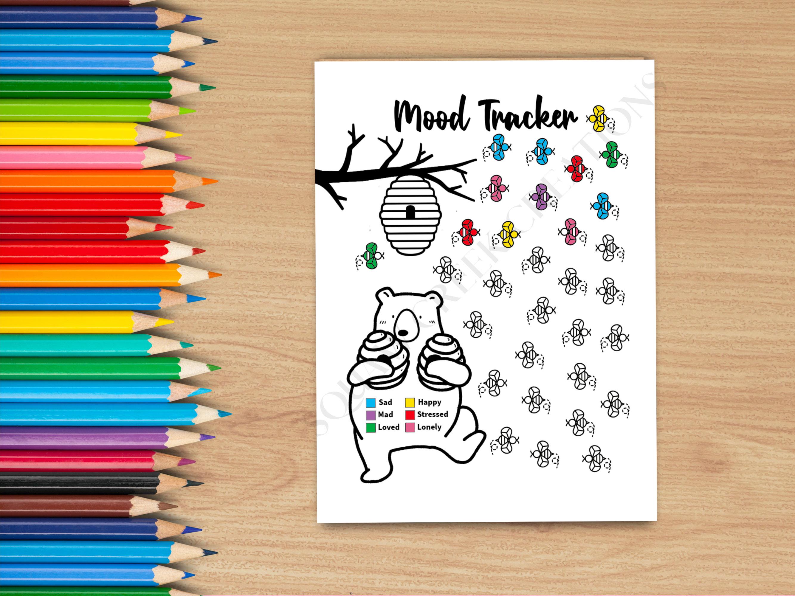 Mood Tracker Printable Journal Page - Planner Page - Daily Mood Tracker ...