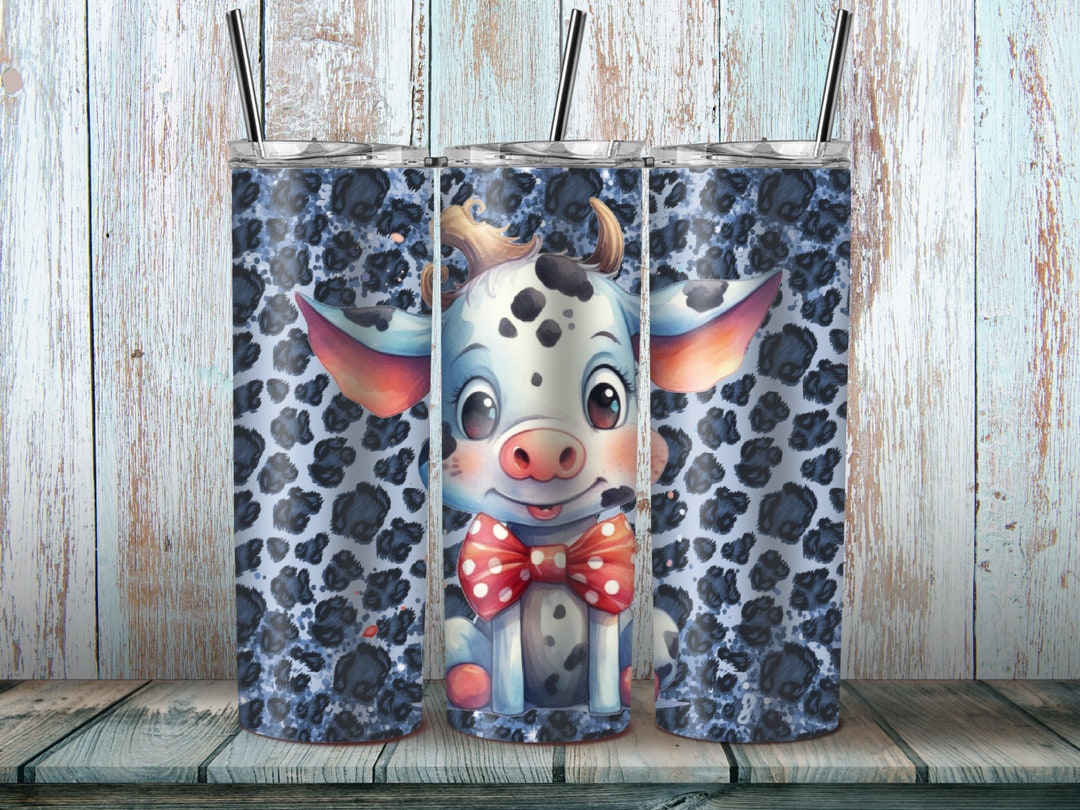 20 Oz Baby Boy Cow Cow Print Cute Farm Animals Sublimated - Etsy