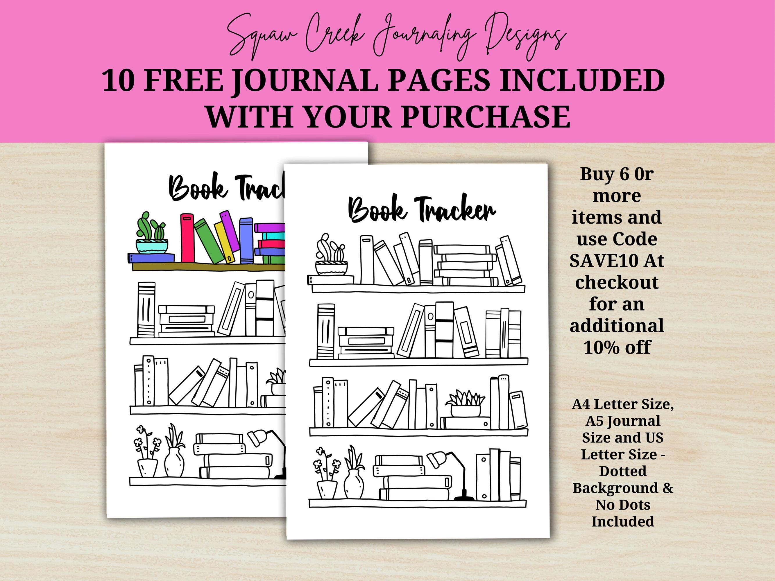 Book Tracker Monthly PRINTABLE Journal Page - Planner Page - Daily ...