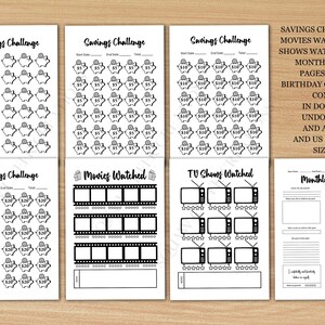 Premade JOURNAL BUNDLE Printable Pages Undated Bujo Planner - US Letter ...