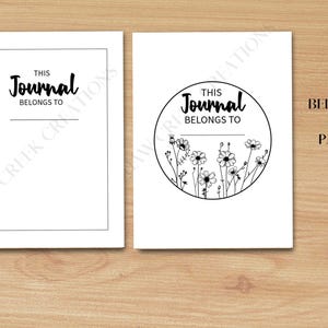 Premade JOURNAL BUNDLE Printable Pages Undated Bujo Planner - US Letter ...