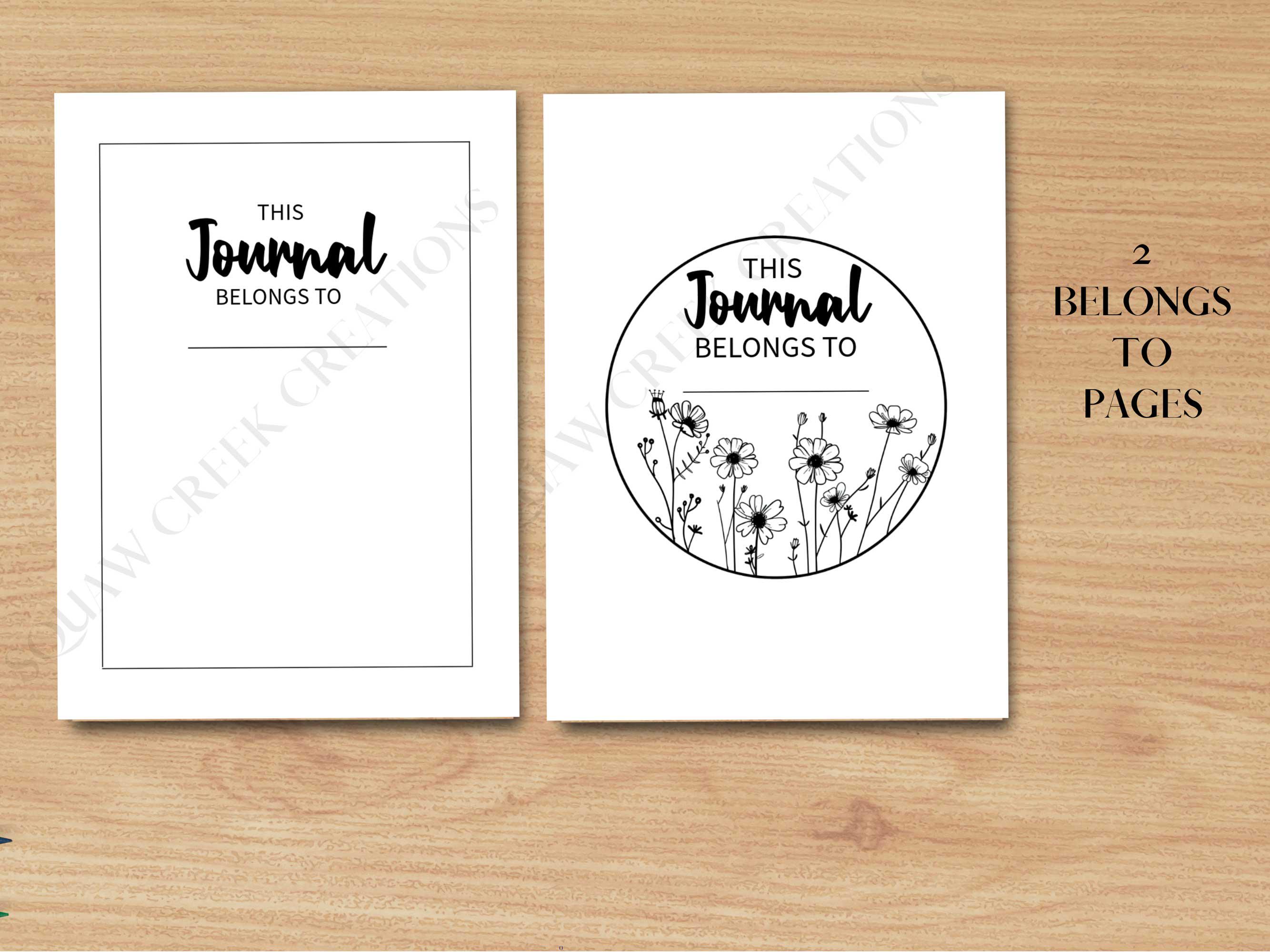 Premade JOURNAL BUNDLE Printable Pages Undated Bujo Planner - US Letter ...
