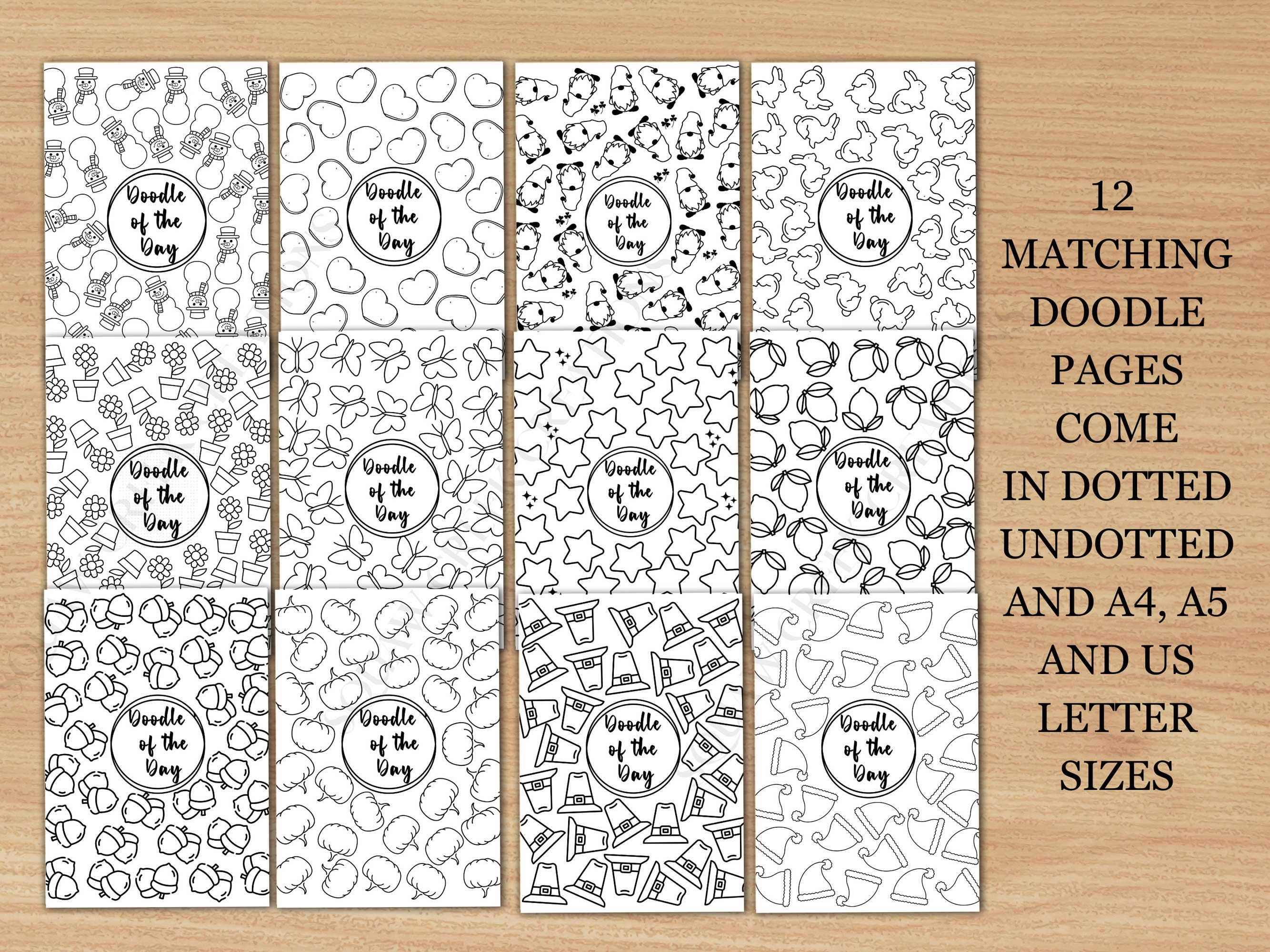 Premade JOURNAL BUNDLE Printable Pages Undated Bujo Planner - US Letter ...