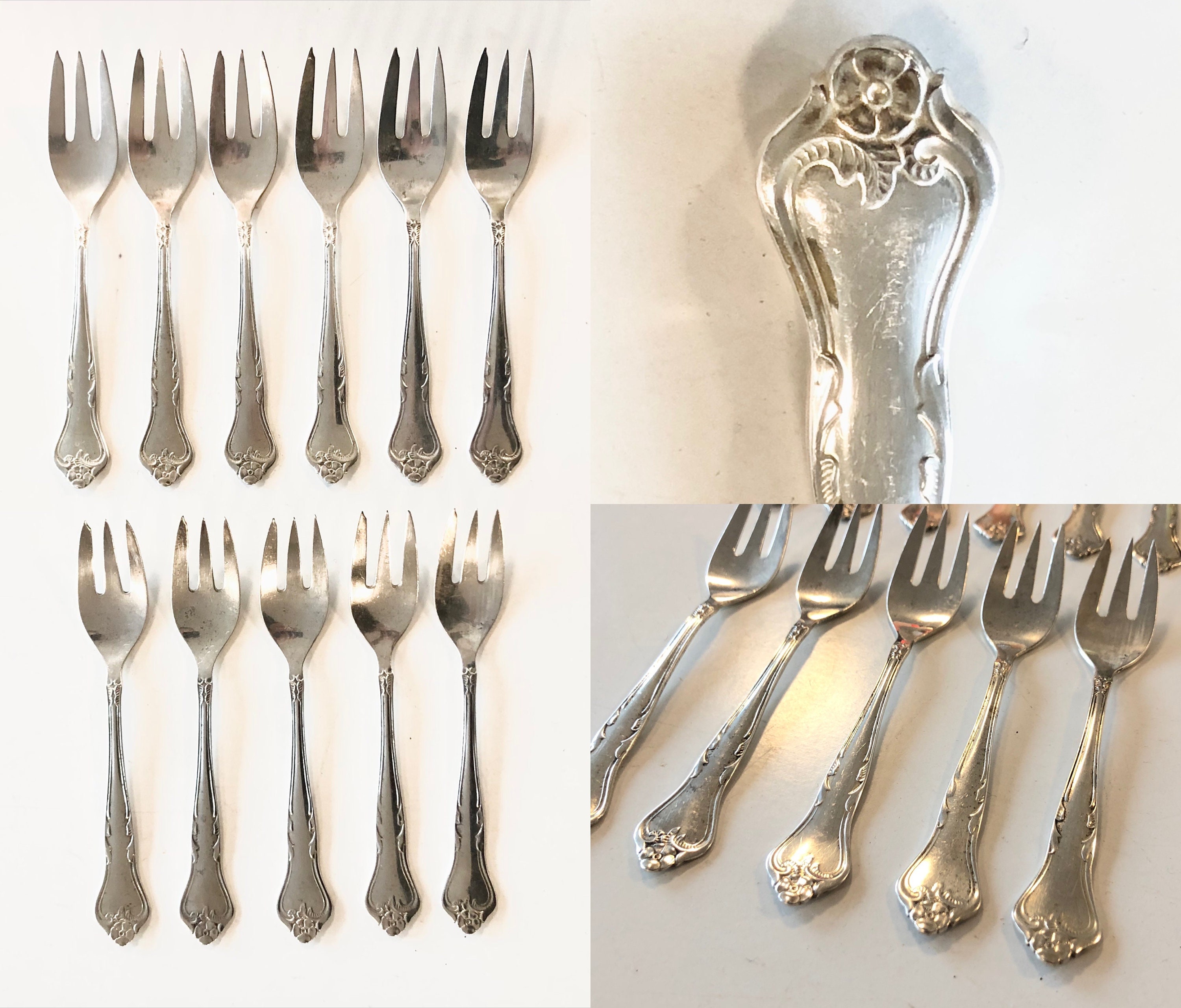 Danish Vintage riberhus Silverplate Cutlery Set for 12 Design by H. P ...