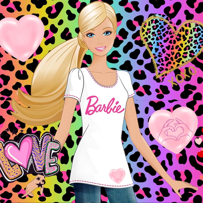 Rainbow Barbie - Etsy