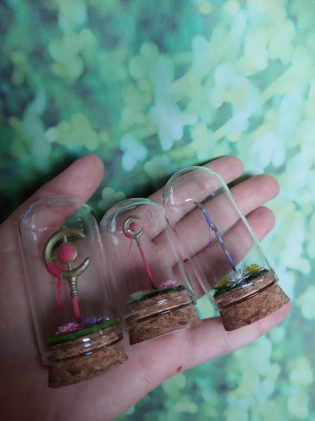 Frieren and Fern Staff Miniature in a Glass Dome | Mini Statue Anime - Etsy