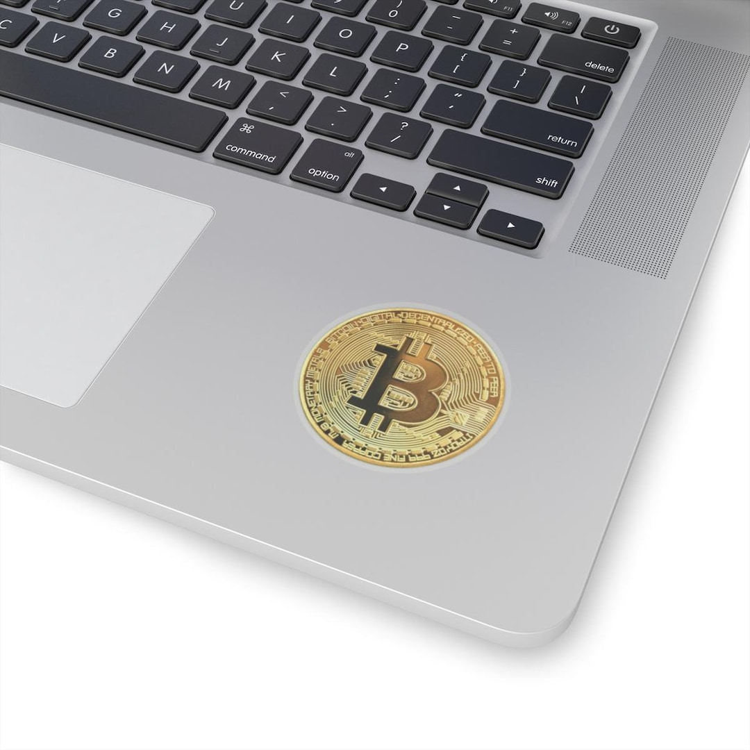 Gold Bitcoin Logo Sticker Perfect for Crypto Enthusiasts - Etsy