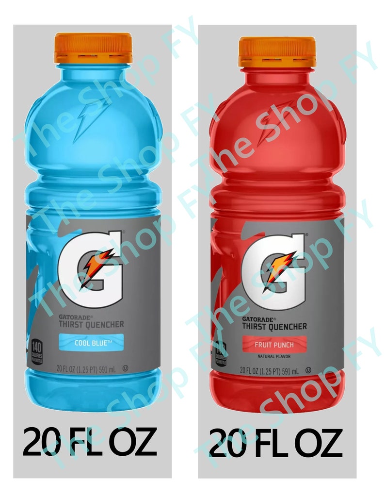 Digital Download - Red & Blue Gatorade Vending Machine Labels PDF 3 ...