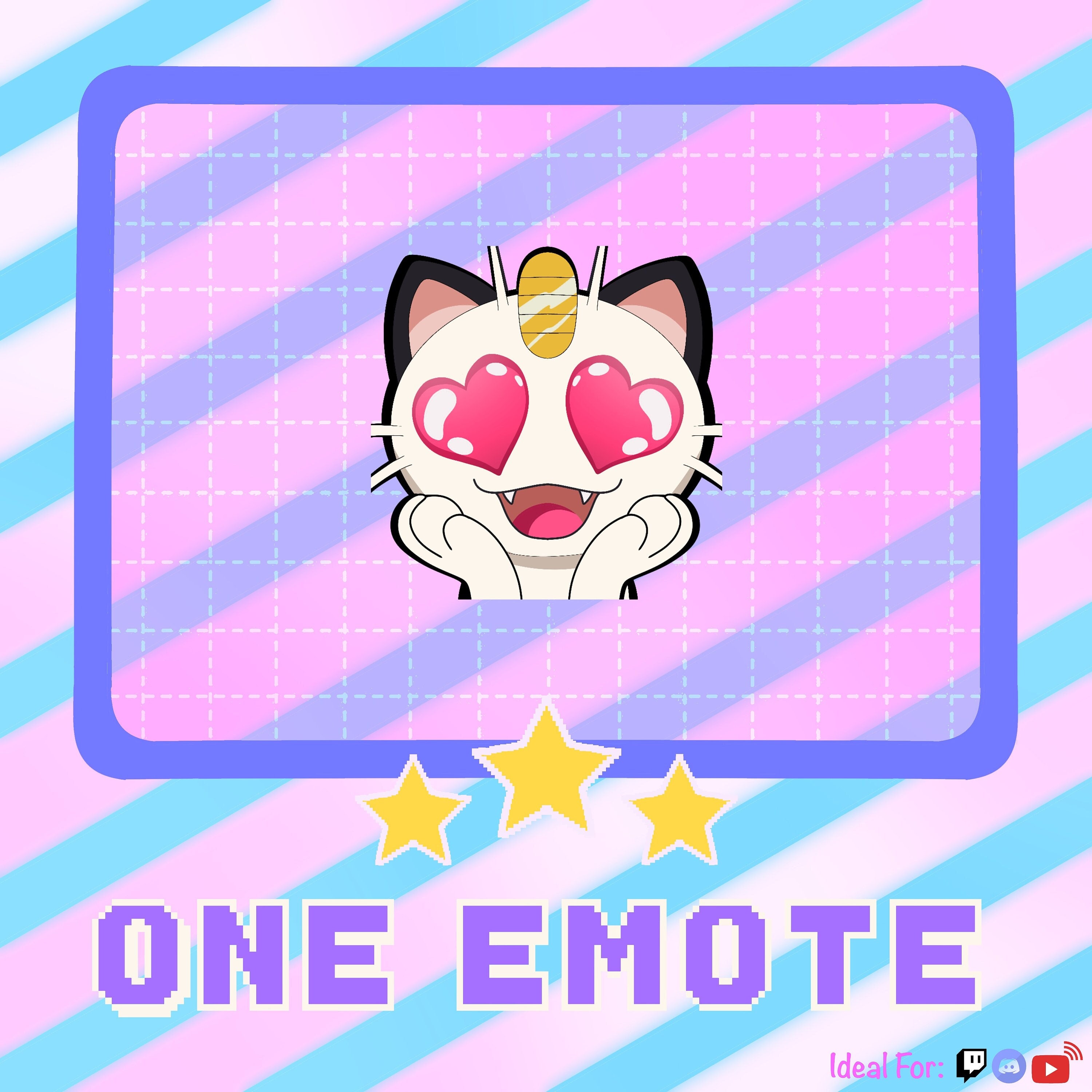 1x Custom Twitch Emotes / Emoji for Twitch / Youtube / Discord - Etsy