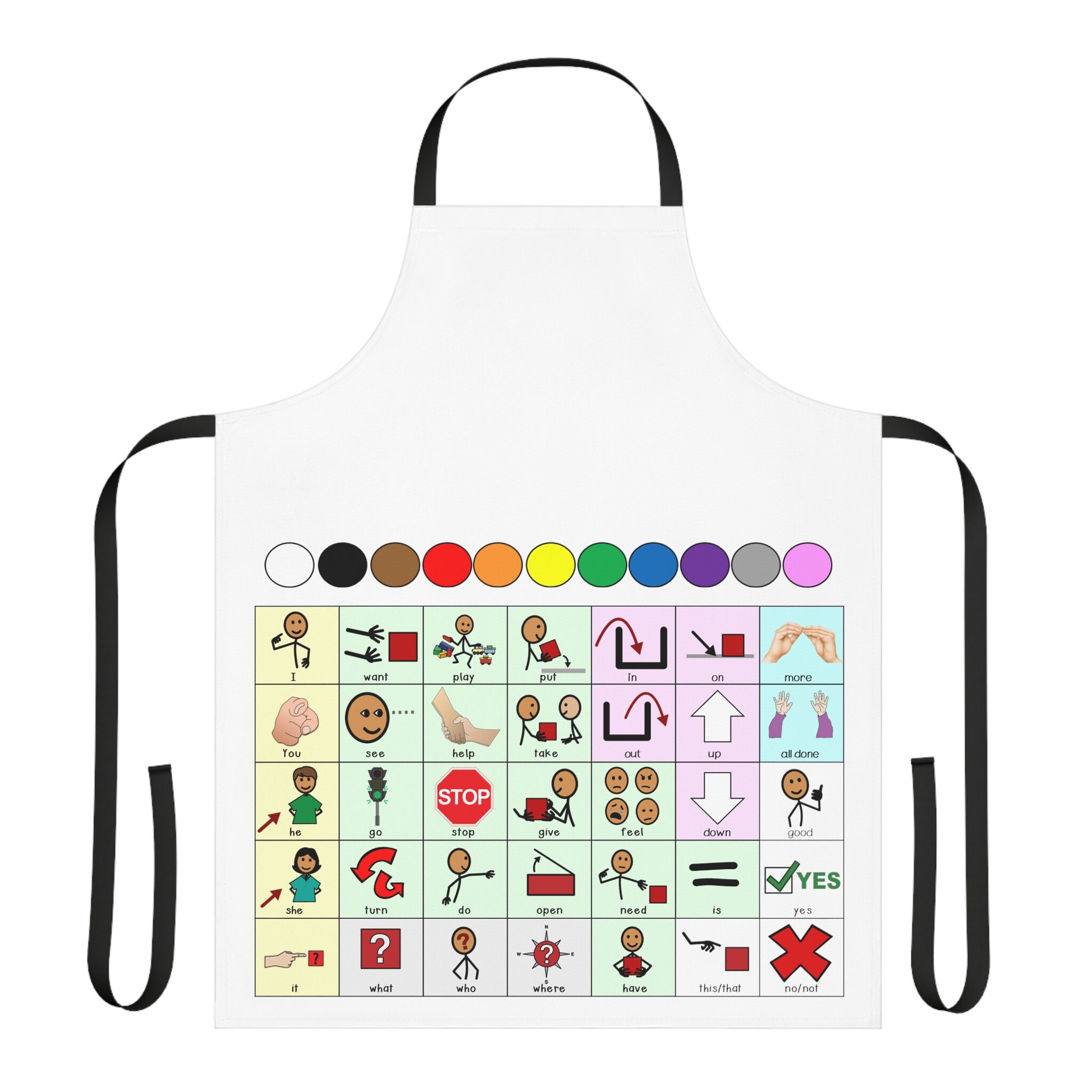 Core Communication Board AAC Apron - Etsy
