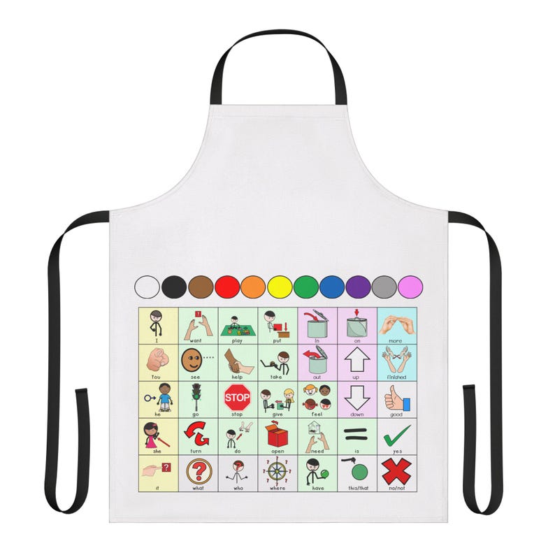 Core Communication Board AAC Apron - Etsy