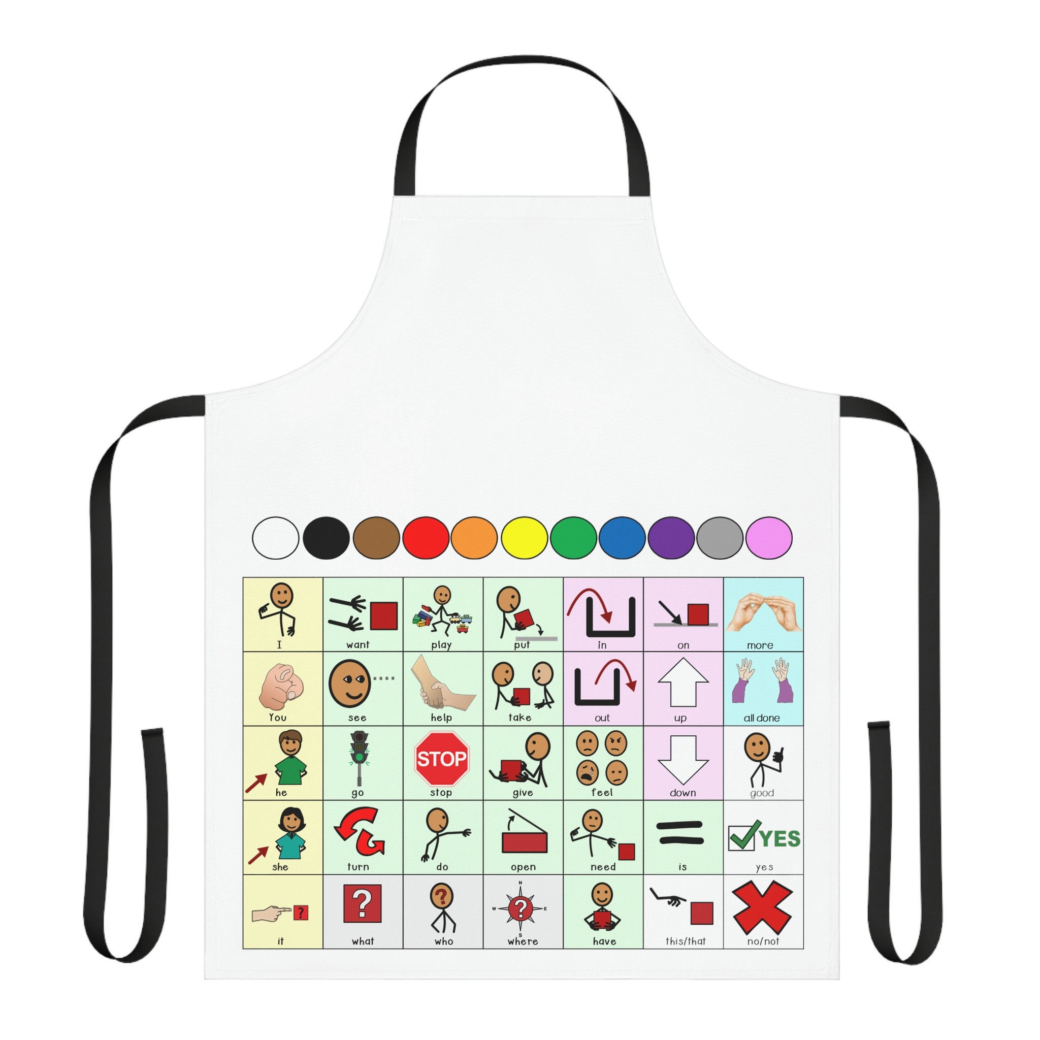 Core Communication Board AAC Apron - Etsy