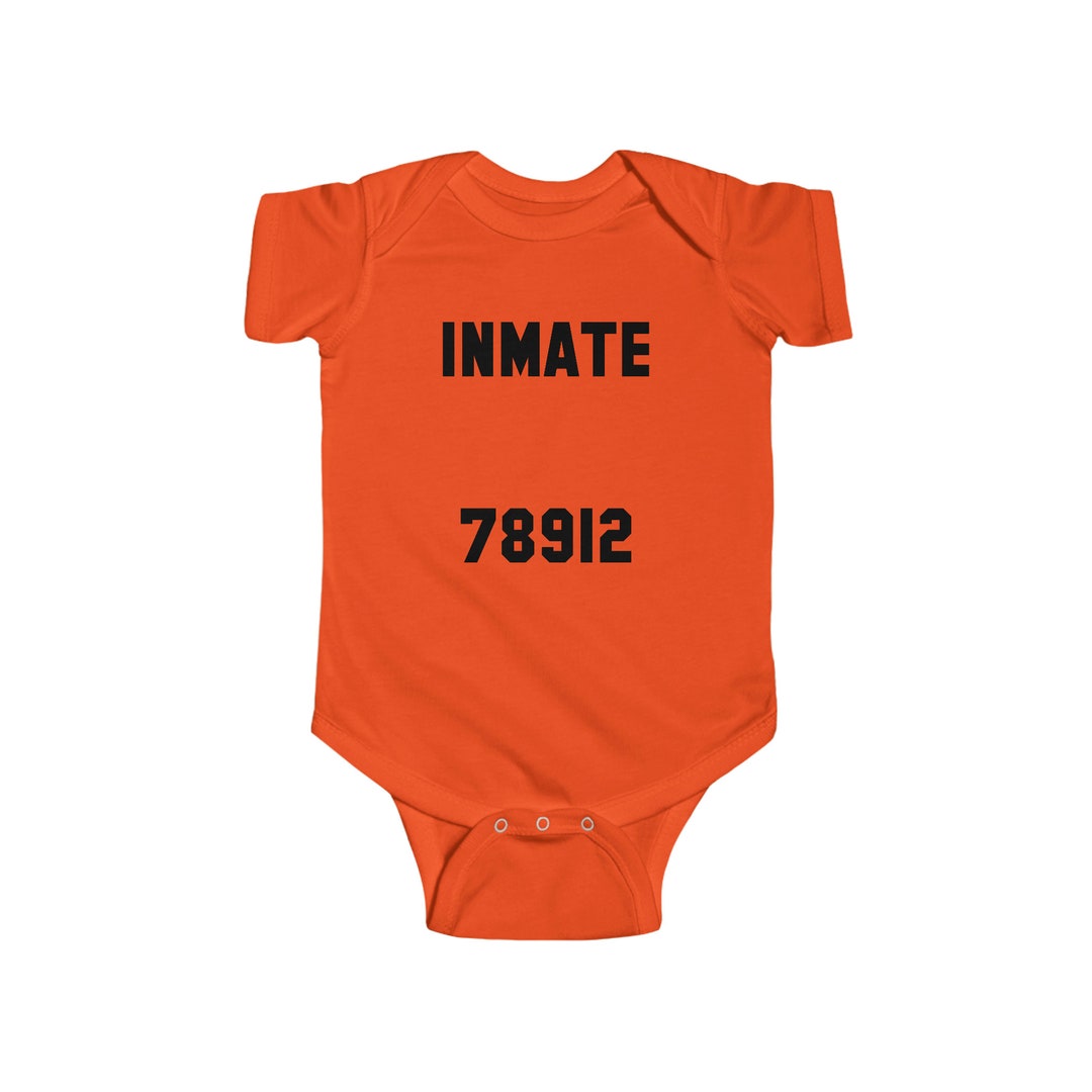 Inmate - Cute Baby Inmate Bodysuit Onesie - Property of County Jail ...