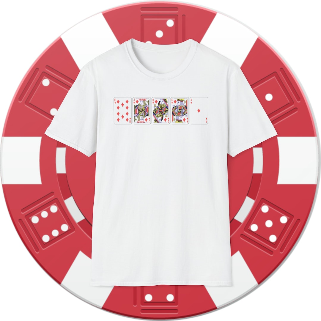 Royal Flush Playing Cards T-shirt - Poker Shirt - Gambling Shirt ...